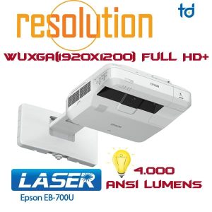 Máy chiếu gần Epson EB-700U công nghệ Laser, WUXGA