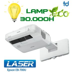 Máy chiếu gần Epson EB-700U công nghệ Laser, WUXGA